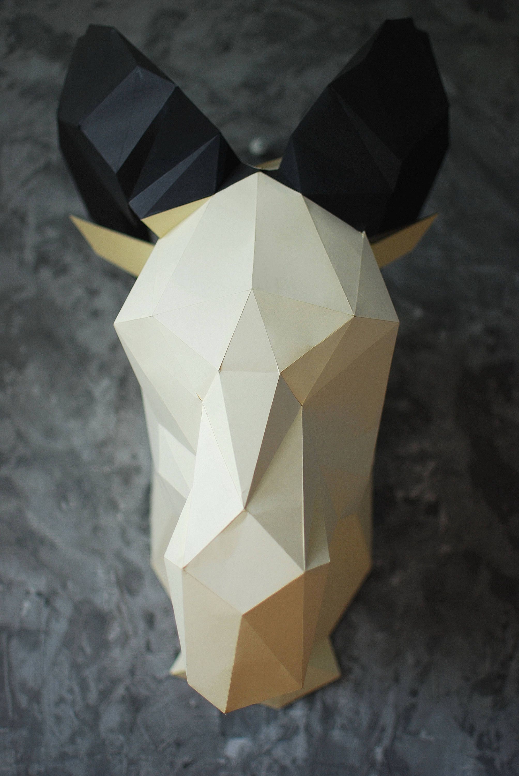 Paper SMALL Ram Trophy Head Ram Polygonal Ram Lowpoly Ram - Etsy Australia