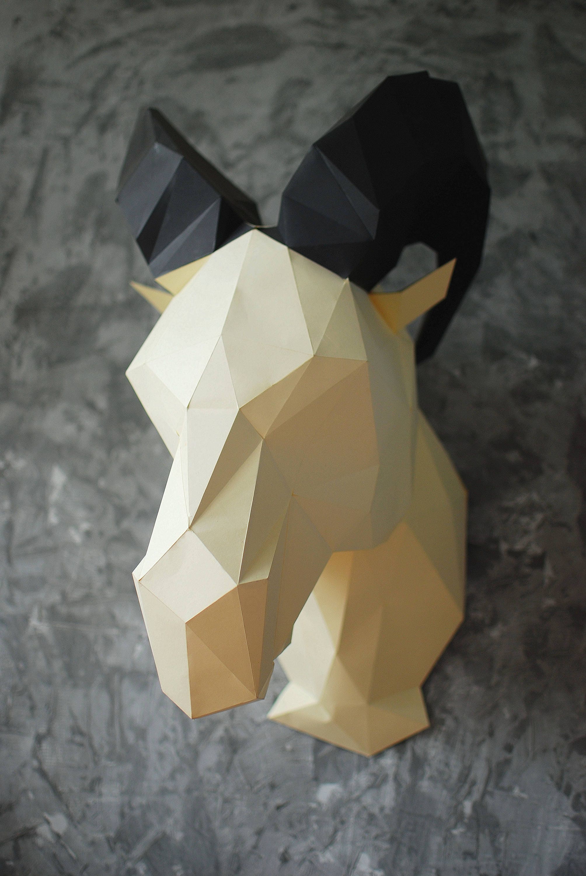 Paper SMALL Ram Trophy Head Ram Polygonal Ram Lowpoly Ram - Etsy Australia
