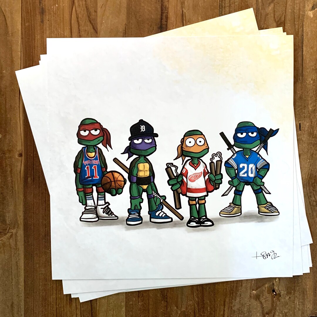 Detroit Turtles - Etsy