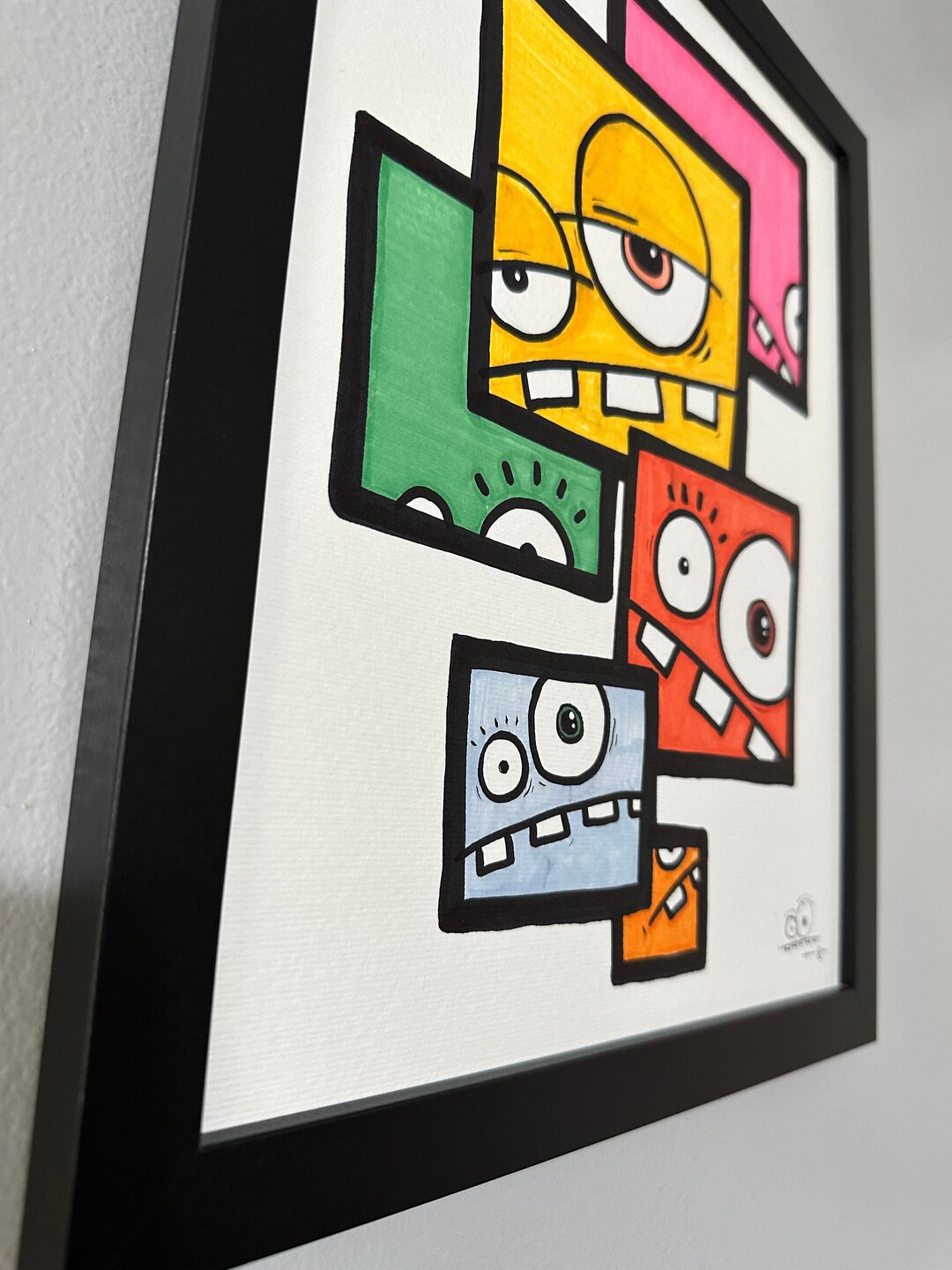 Lightswitch Faces 11x14 Original Drawing - Etsy