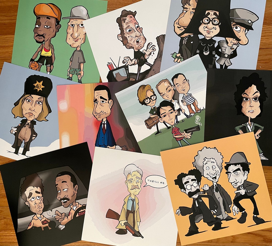 Iconic Movie Fan Art (fargo, Ghostbusters, Spaceballs, Night of the ...