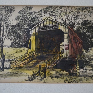 Set of 2 Framed Paul Randall Original Watercolor Paintings Signed and ...