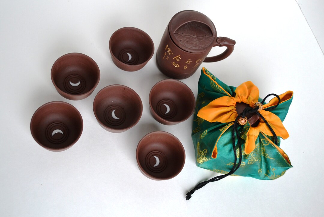 Young Vintage Authentic Chinese Red Clay Tea Set - Signed and Numbered ...