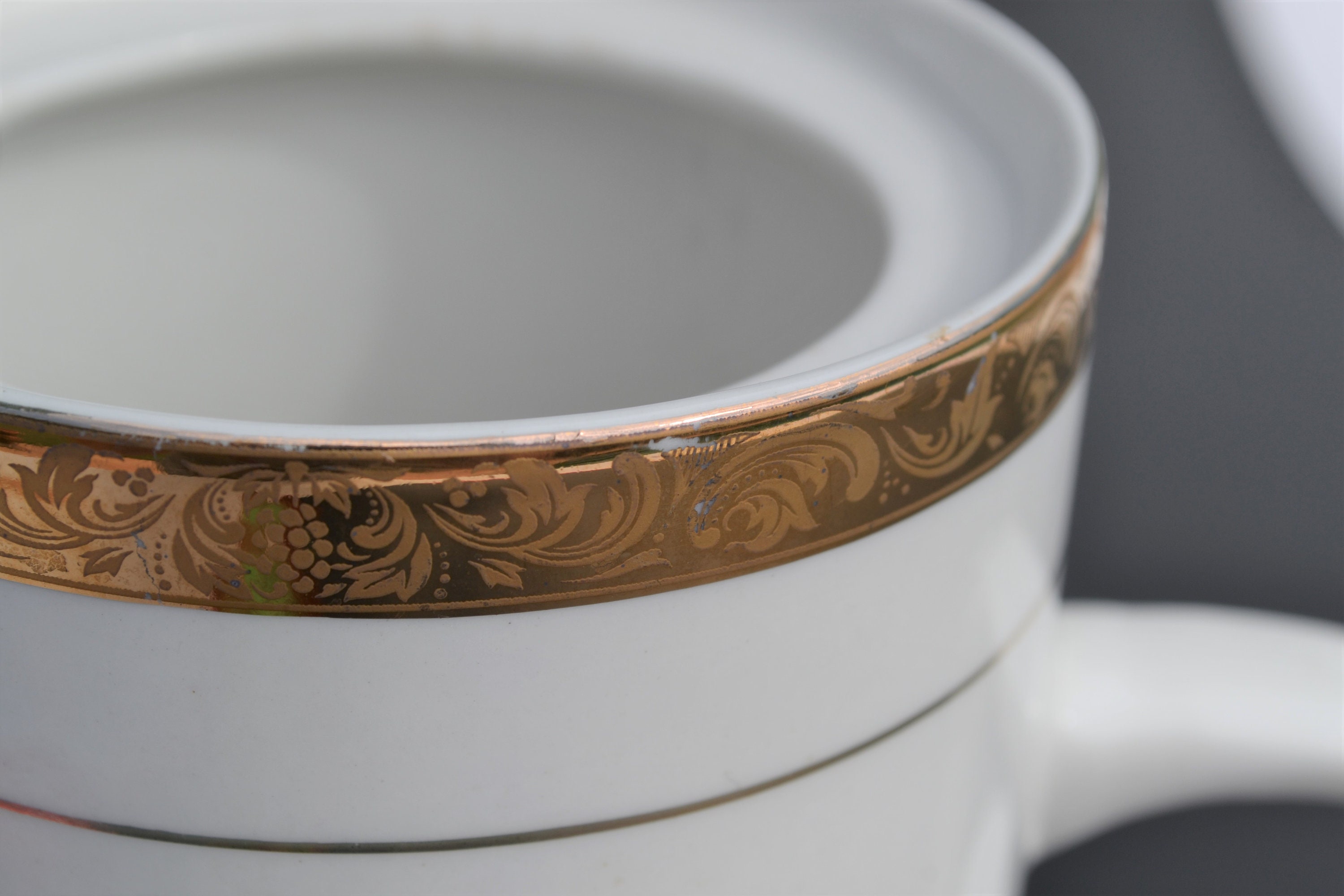 Sango Deville Porcelain Gold Filigree Band Coffee Pot/teapot - Etsy