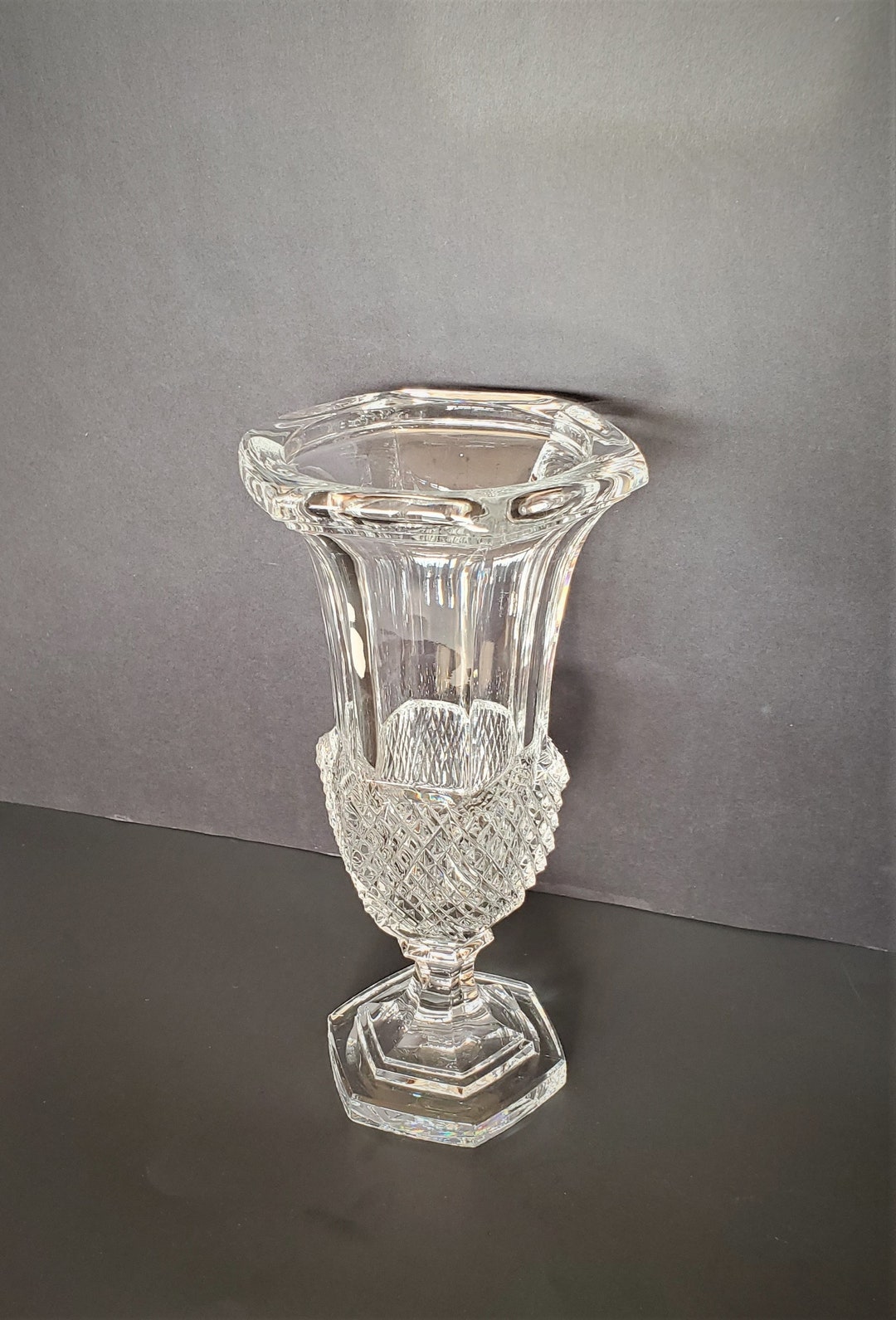 1979 Goebel Glass Urn/vase, Hexagonal Vase, Made in Germany - Etsy