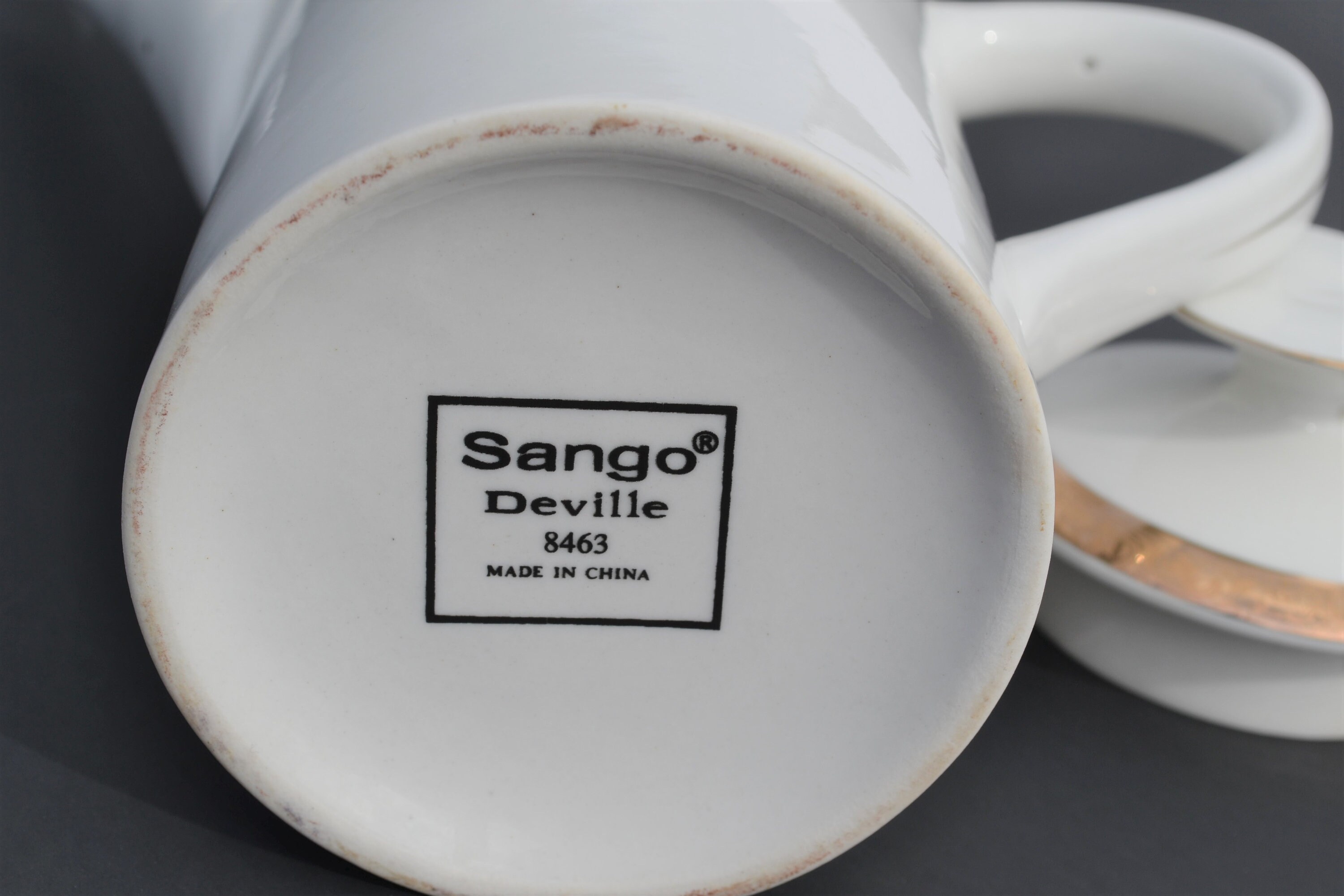 Sango Deville Porcelain Gold Filigree Band Coffee Pot/teapot - Made in ...