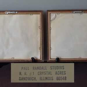 Set of 2 Framed Paul Randall Original Watercolor Paintings Signed and ...