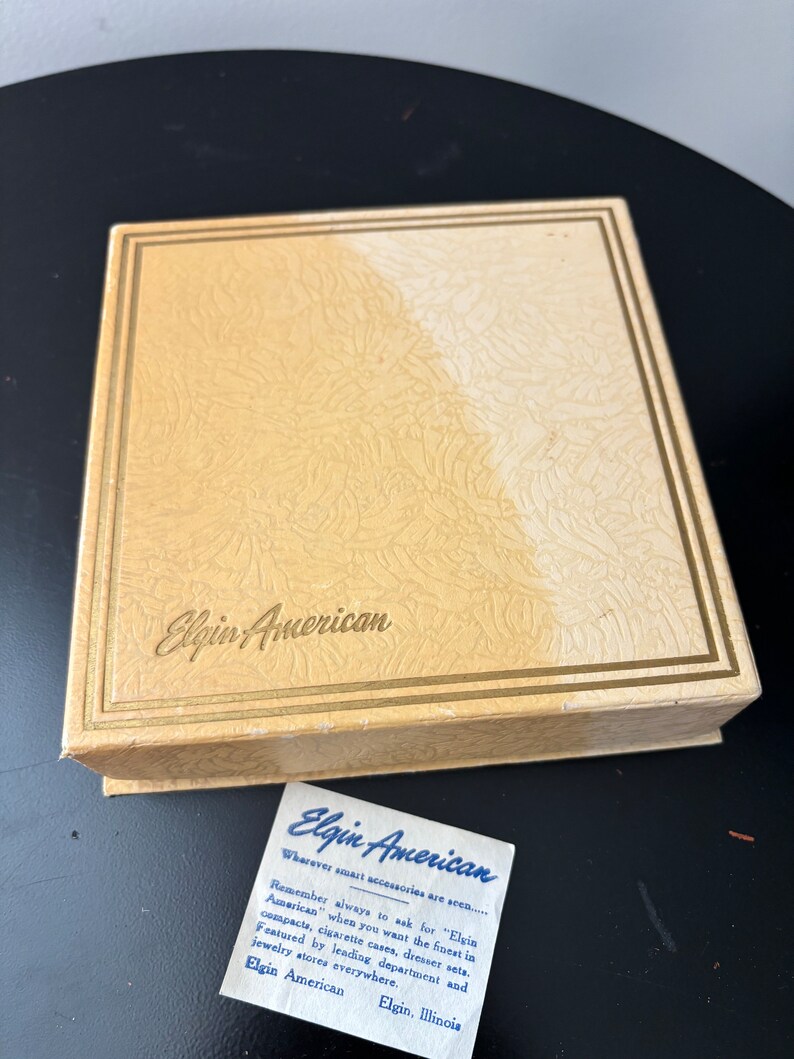 Gorgeous Large Elgin Makeup Compact in Excellent Condition in Original ...