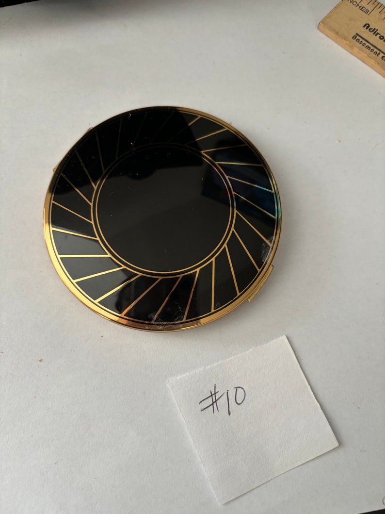 Stratton England Rare Mid Century Modern Black Geometric Design Vintage ...