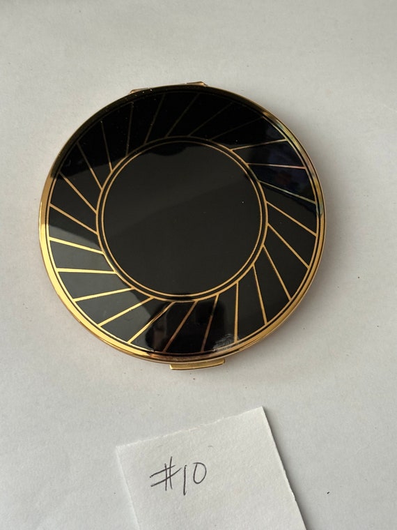 Stratton England Rare Mid Century Modern black geomet… - Gem