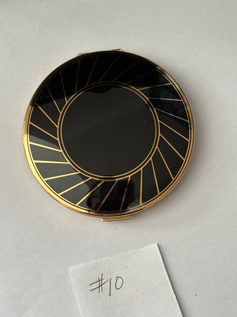 Stratton England Rare Mid Century Modern Black Geometric Design Vintage ...