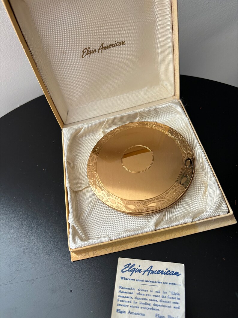 Gorgeous Large Elgin Makeup Compact in Excellent Condition in Original ...