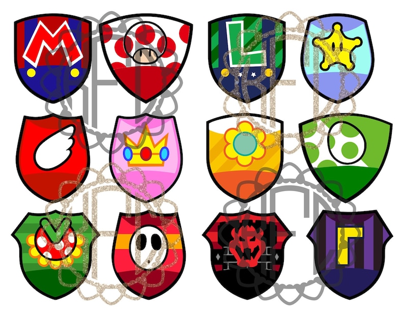 Super Mario Logo Emblem EPS SVG Pdf PNG Studio File Layered | Etsy