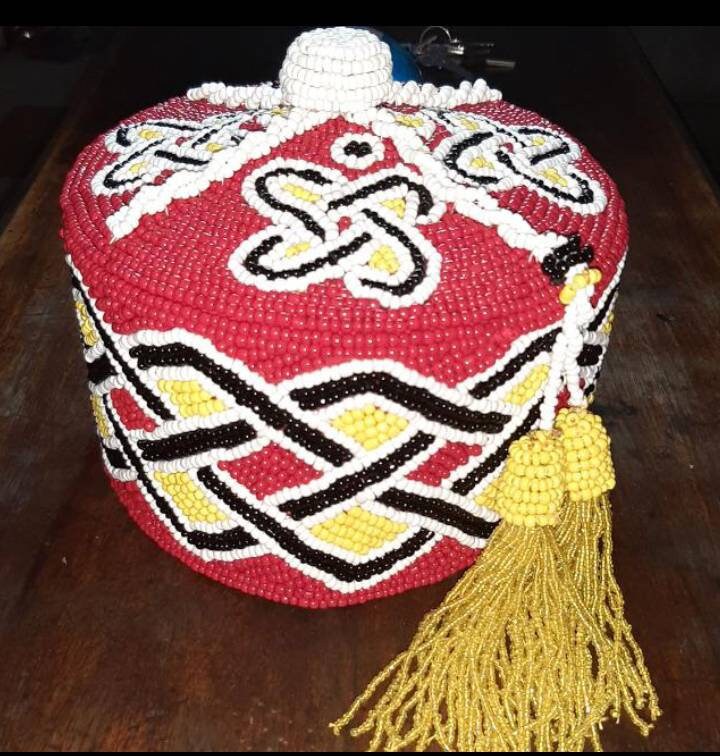 Hand Beaded African Traditional Cap - Etsy