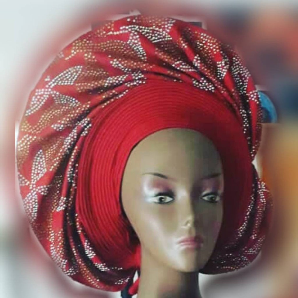 Embellished Auto-gele Ready-to-wear Gele Headgear. Nigerian - Etsy