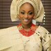 Lace Fabric Buba Blouse Matched With Aso-oke Gele and Ipele Set and Iro ...