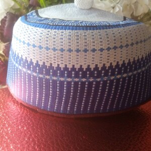 Blue Hausa Aboki Mallam Cap African Men's Cap Head Size | Etsy