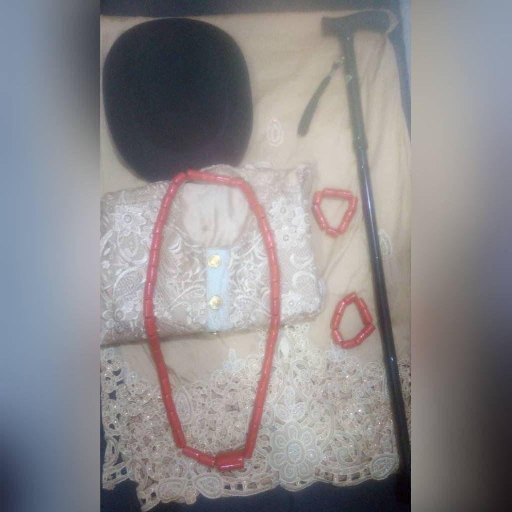 Niger Delta/benin Traditional Wedding Couples Outfit, Complete Outfit ...