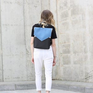 Minimalist Everyday Backpack, Black Laptop Backpack, Scandinavian Style ...