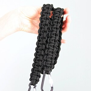 Macrame Rope Camera Strap: Braided DSLR Strap With Carabiners - Etsy