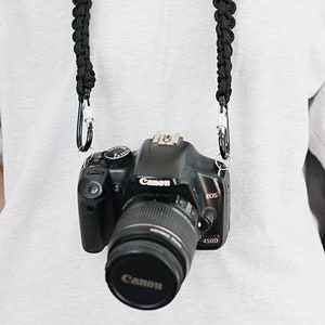 Macrame Rope Camera Strap: Braided DSLR Strap With Carabiners - Etsy