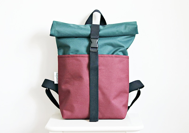Minimalist Rolltop Backpack: Waterproof Laptop Bag, Lightweight Travel ...