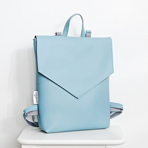 Vegan Leather Backpack for Women Minimal Back Pack Purse Faux Leather ...