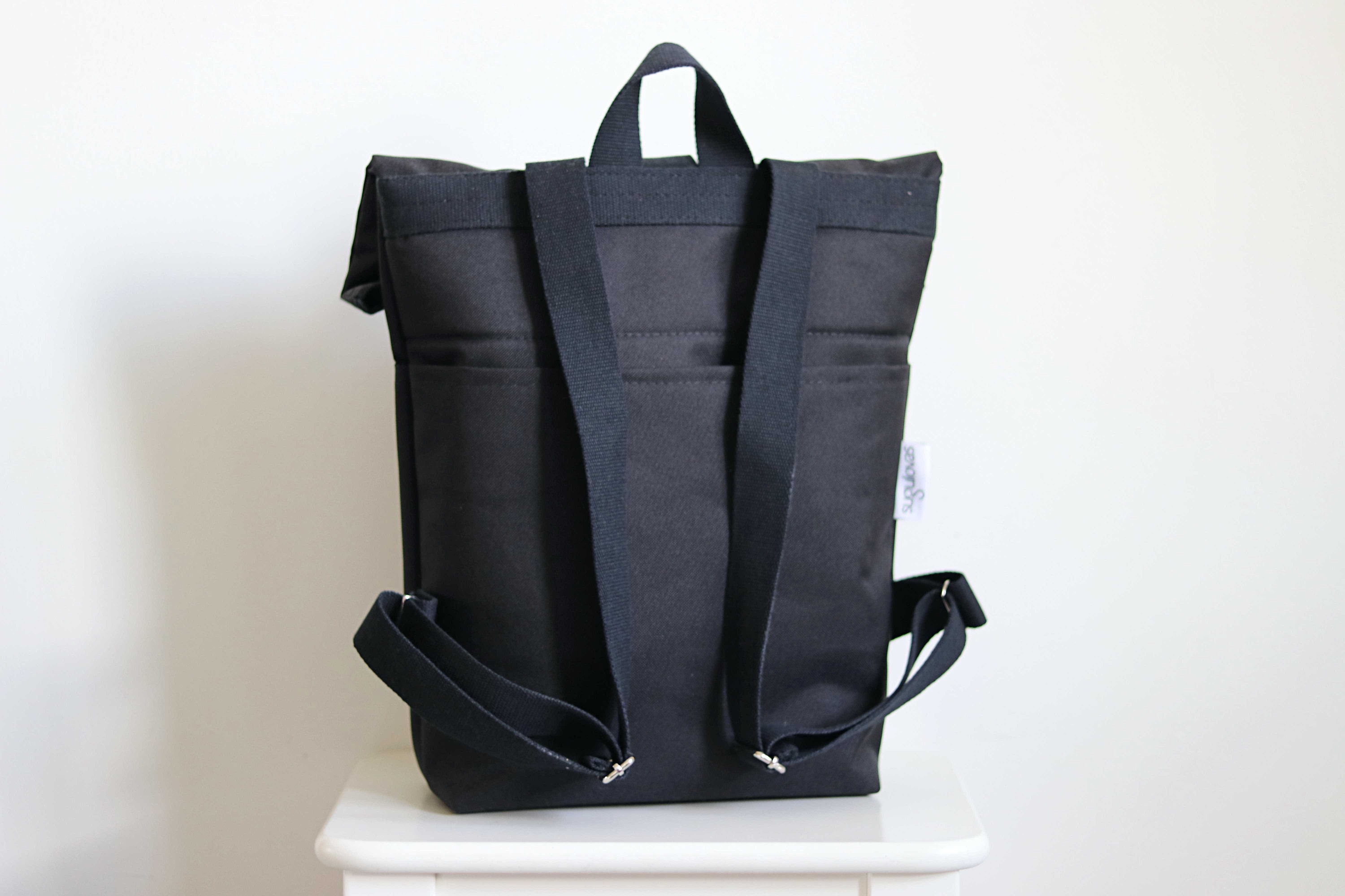 Vegan Cordura Rolltop Backpack: Handmade Travel Rucksack - Etsy