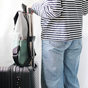 Travel Backpack With Trolley Sleeve for Women, Trolley Sleeve Bag ...