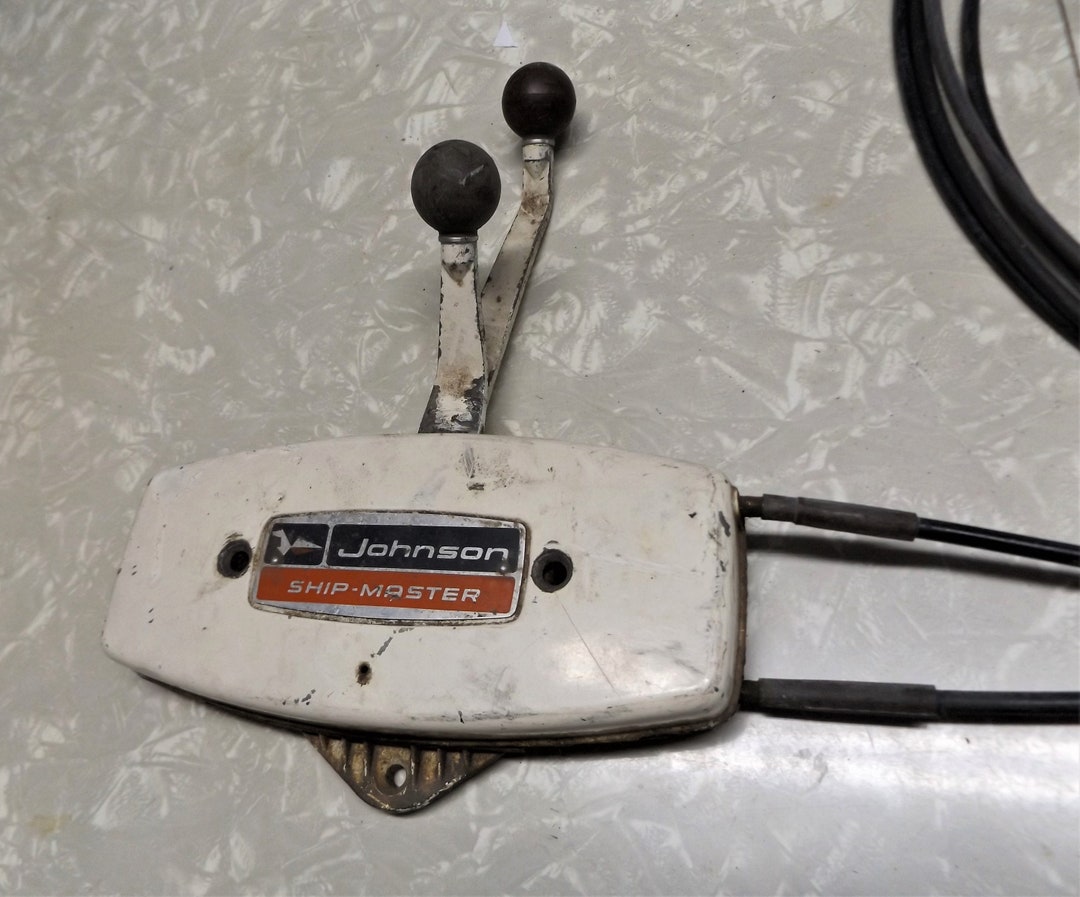 Vintage Johnson Outboard Motor Shipmate Control Box W/ 12 Ft - Etsy