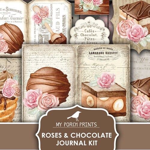 Printable Junk Journal Kit Digital Download 10 Sheets Paper - Etsy