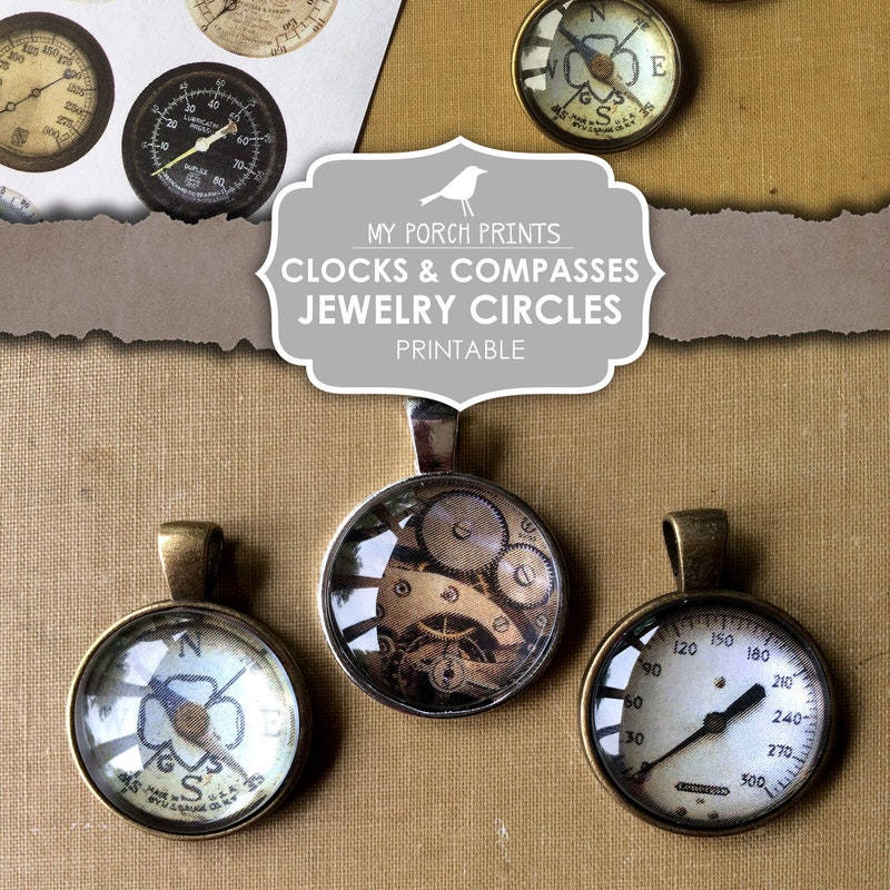 Clock Necklace - Etsy