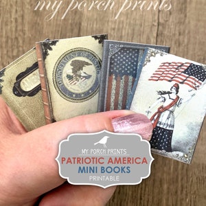 Mini Book, Patriotic, America, Junk Journal, USA, 4th of July ...