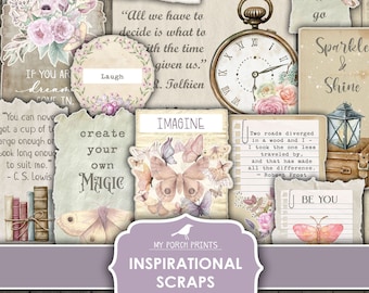 Coffee Stained Book Pages, Printable Paper, Journal Pages, Junk Journal ...