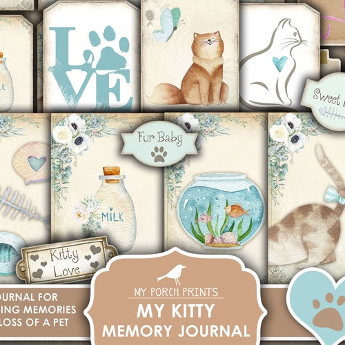 Junk Journal Dog Memory Pet My Doggie Grief Loss - Etsy
