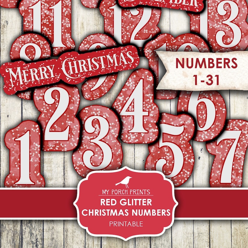 Advent Numbers - Etsy