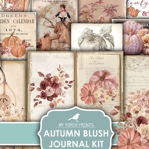 Printable Autumn Tags Junk Journal Ephemera Digital - Etsy