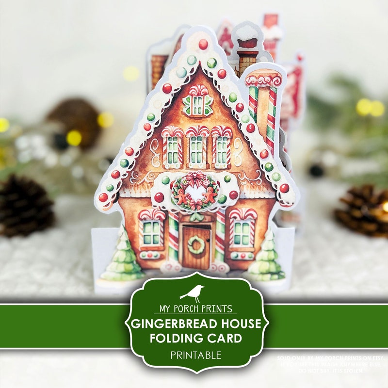 Gingerbread Cards - Etsy UK