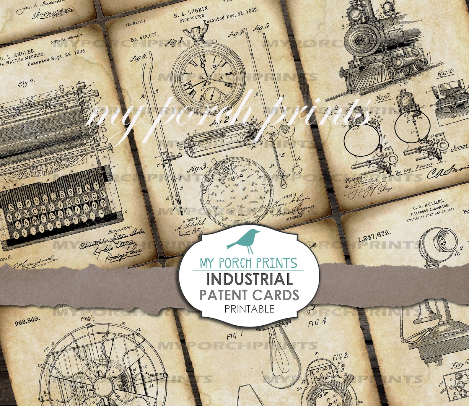 Industrial Cards Pocket Letter Patent Kit Card Junk - Etsy