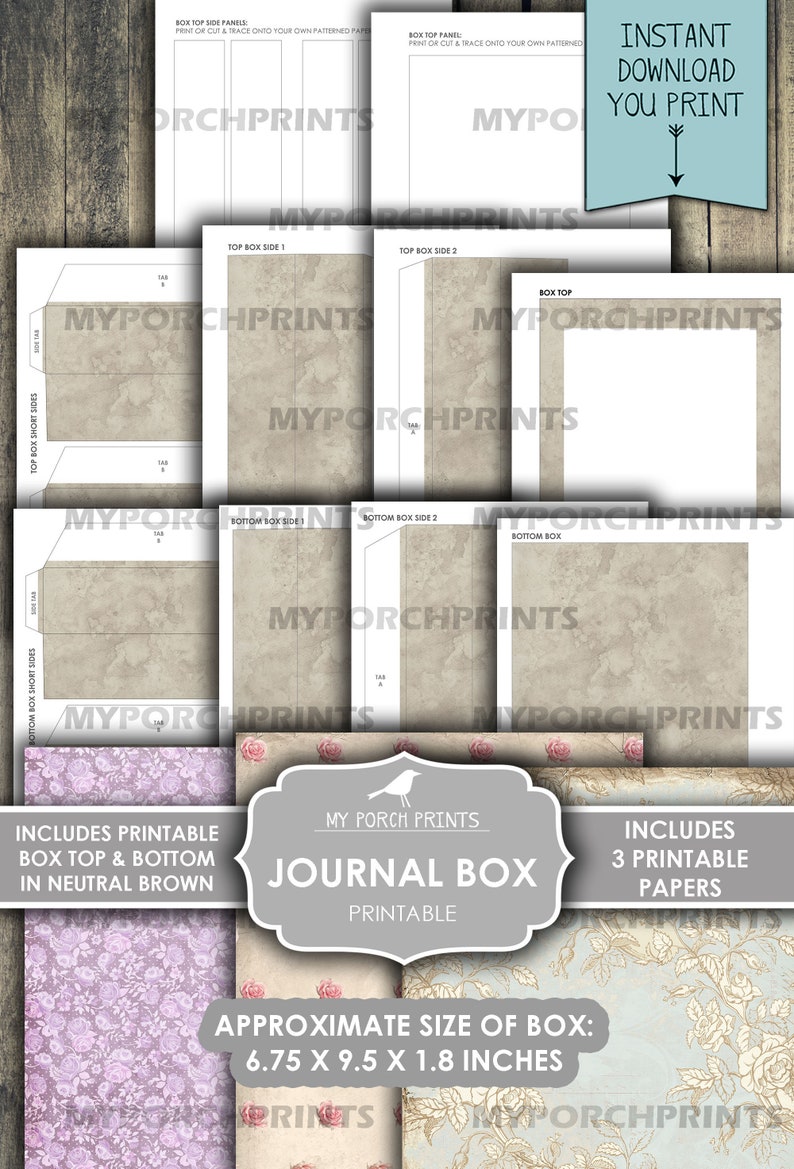 Junk Journal Box Storage Gift Box Put A Junk Journal In - Etsy