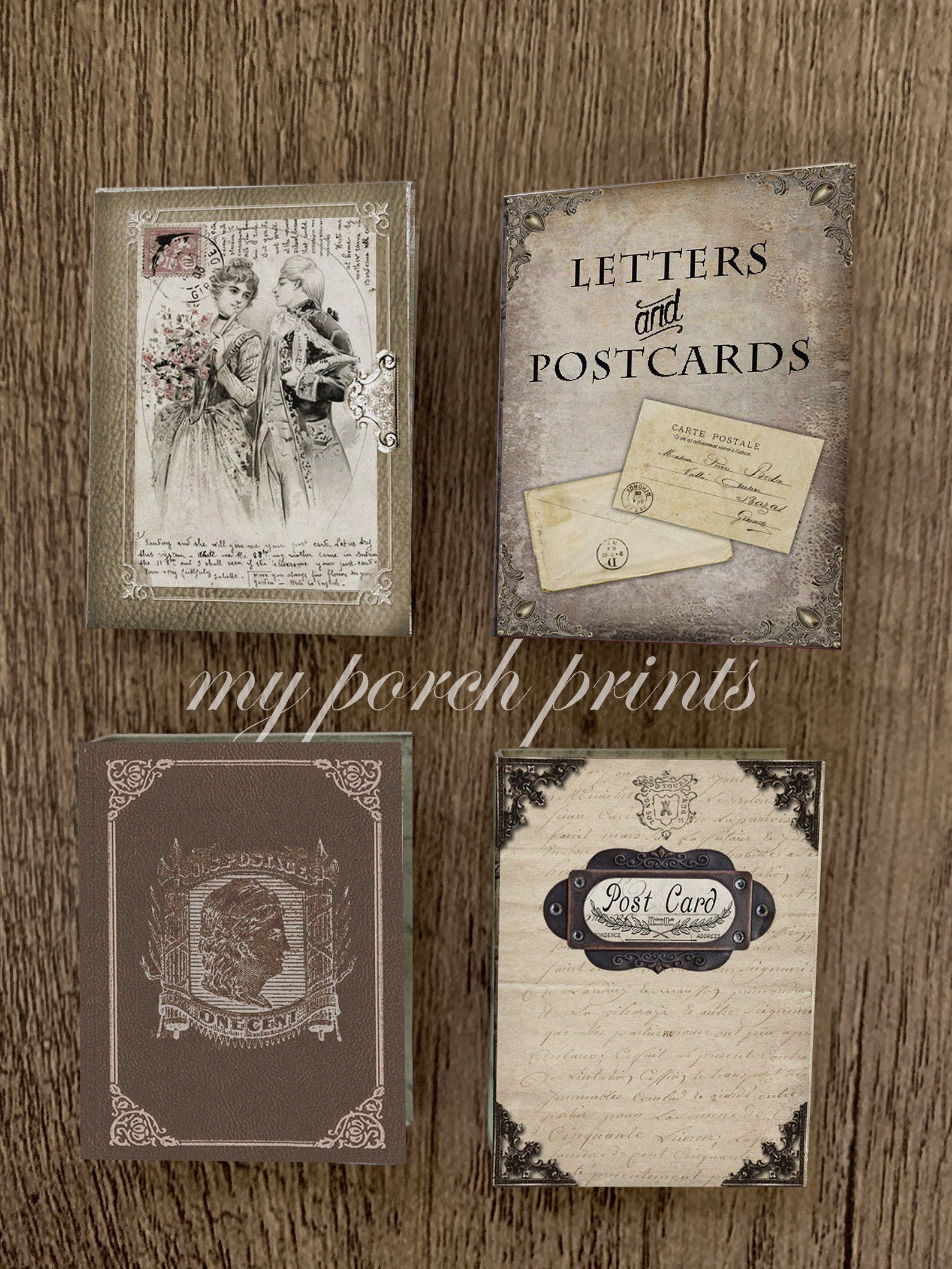 Mini Book, Postcard, Letter, Junk Journal, Craft Kit, Ephemera ...