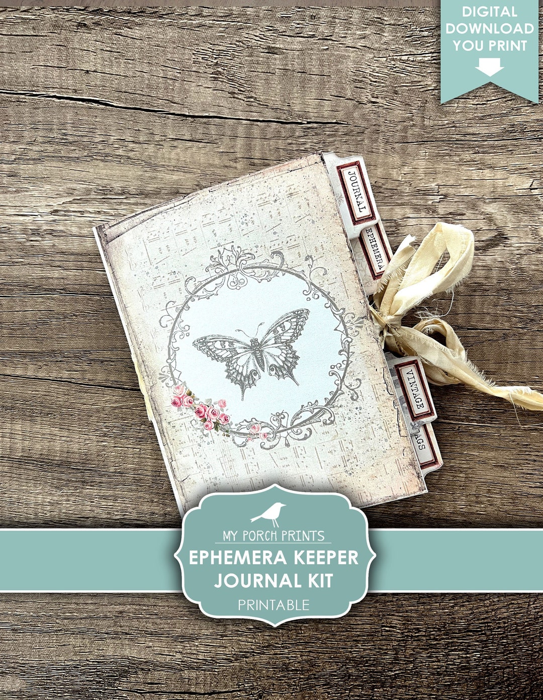 Ephemera Keeper Junk Journal Kit, Storage, Book, Beginners, Organizer ...