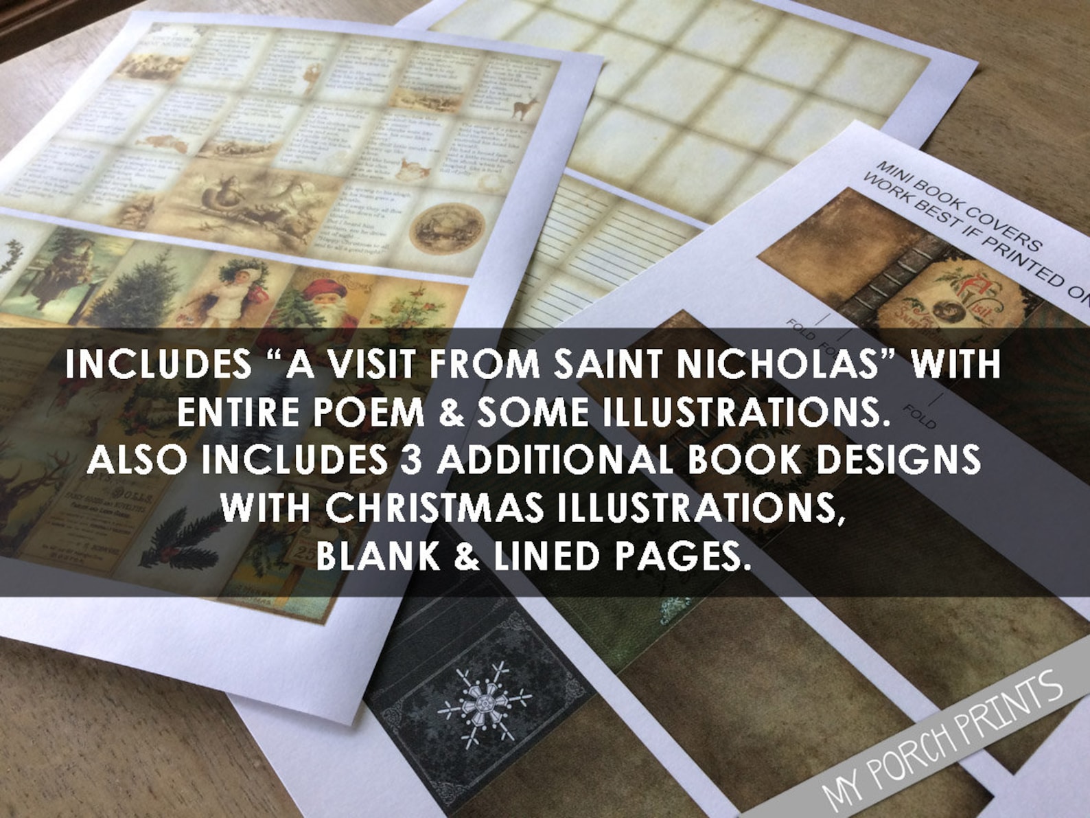 Christmas Mini Books Twas the Night Before Christmas Poem - Etsy