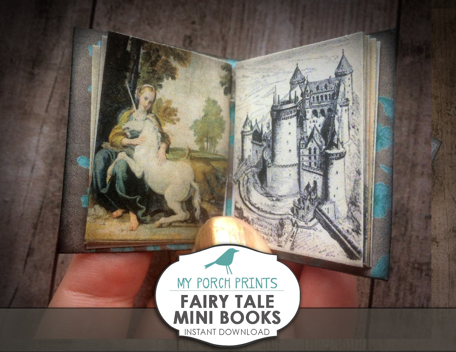 Fairy Tale Mini Books Vintage Junk Journal Potion - Etsy