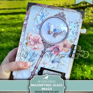 Junk Journal, Magnifying Glass, Circle, Freebie, Template, Facebook ...