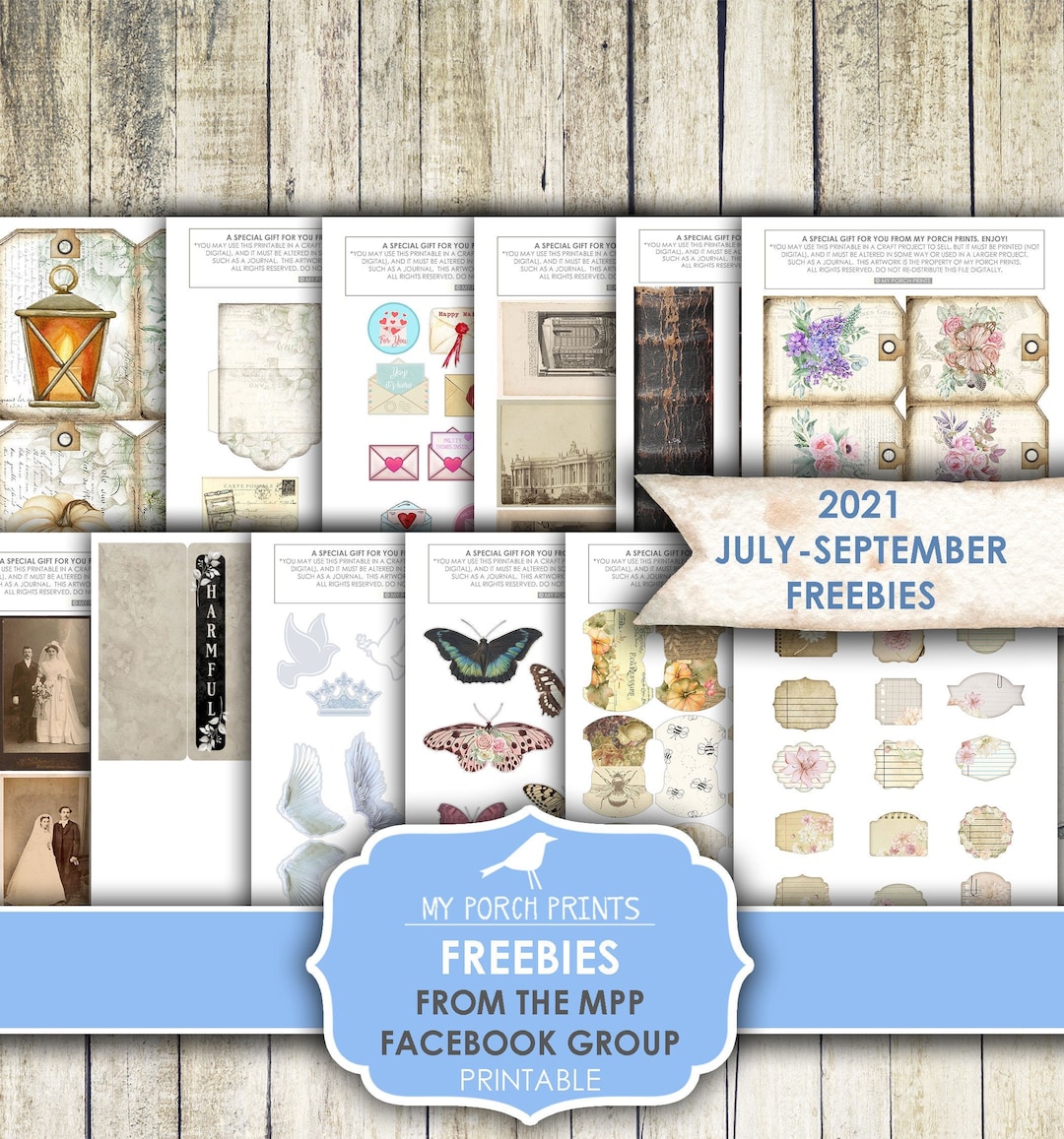 Junk Journal, Freebies, From, 2021, July-september, Facebook Group ...