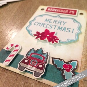 Christmas Countdown Flip Cards, Advent Calendar, December Daily ...