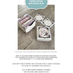 Mini Books Box, Book, Shabby, Miniature, Storage, Gift, Secret, With ...