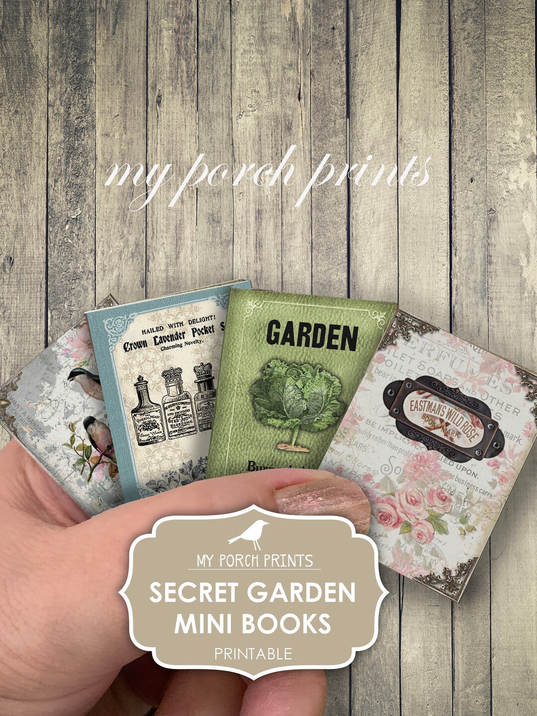 Secret Garden, Mini Book, Flower, Junk Journal, Craft Kit, Ephemera ...
