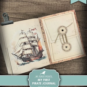 My First Pirate Junk Journal Beginner's Kit Kids Boys Children Guy Book ...